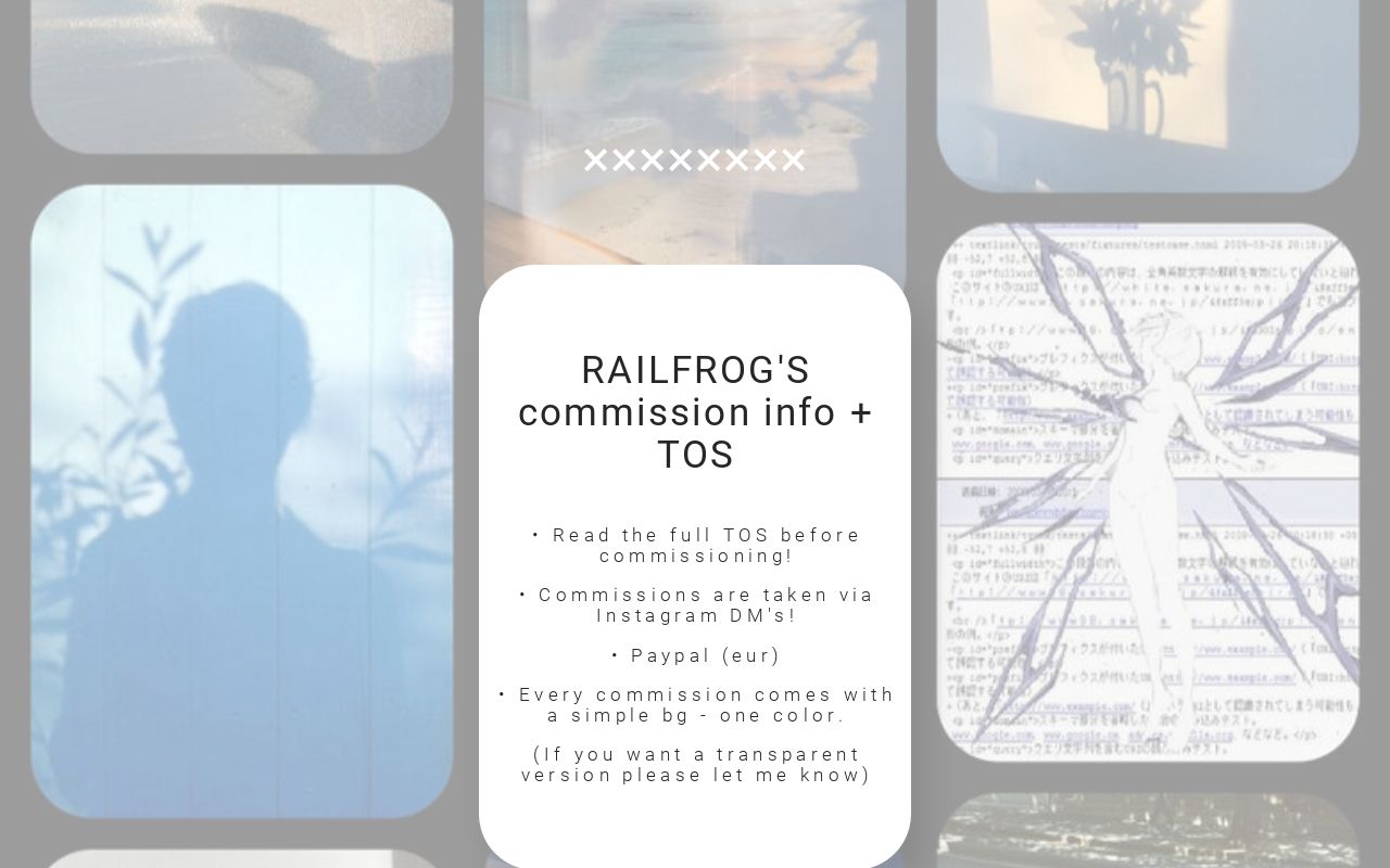 Commission info + TOS